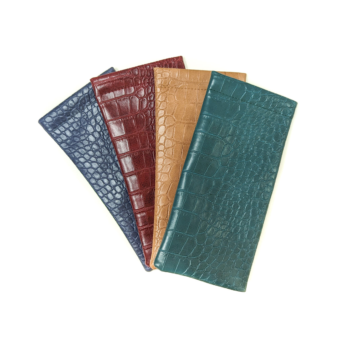 Pack of 12: Aligator Pattern Leather Pouches for Reading Glasses ...