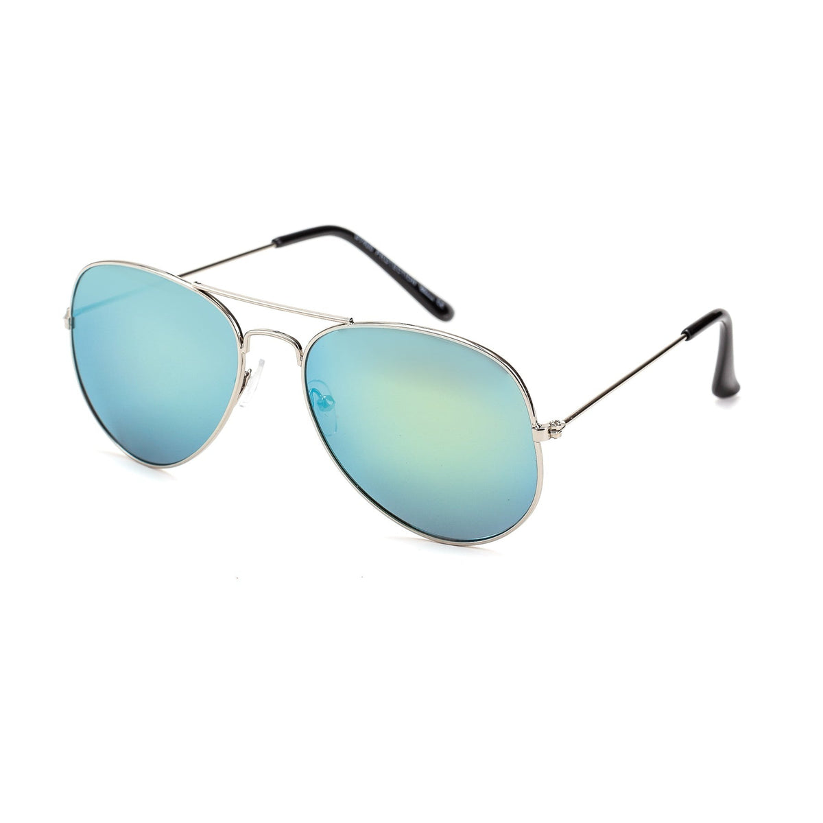 Pack of 12: Mirrored Reflective Lens Aviator Dual Bridge Pilot Wholesa ...